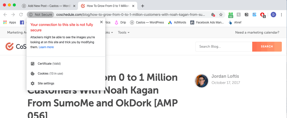 Why Your Website Says Not Secure & How To Fix It | Castos