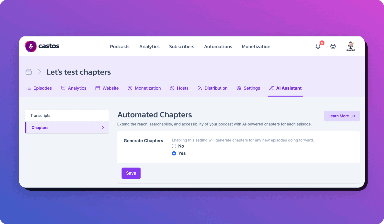 The podcast hosting platform for growing brands | Castos